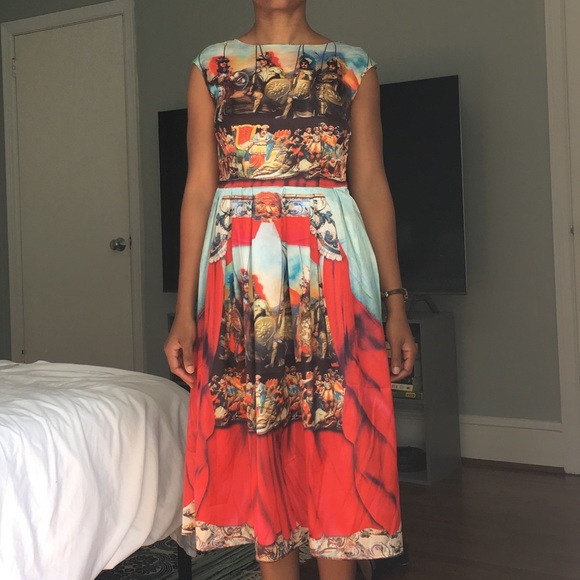 Dresses | Aline Midi Dress With Bold Pattern | Poshmark